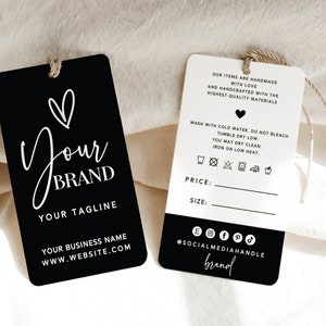 Editable Price Tag Template, Product Tags, Minimalist Product Tag ...