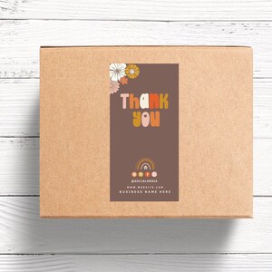 Box Seal Sticker Template, Modern Packaging Design, Editable Box Label ...