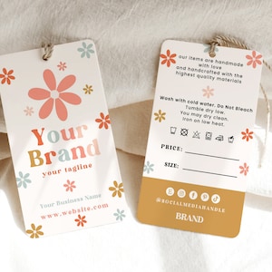 Editable Price Tag Template, Product Tags, Minimalist Product Tag ...
