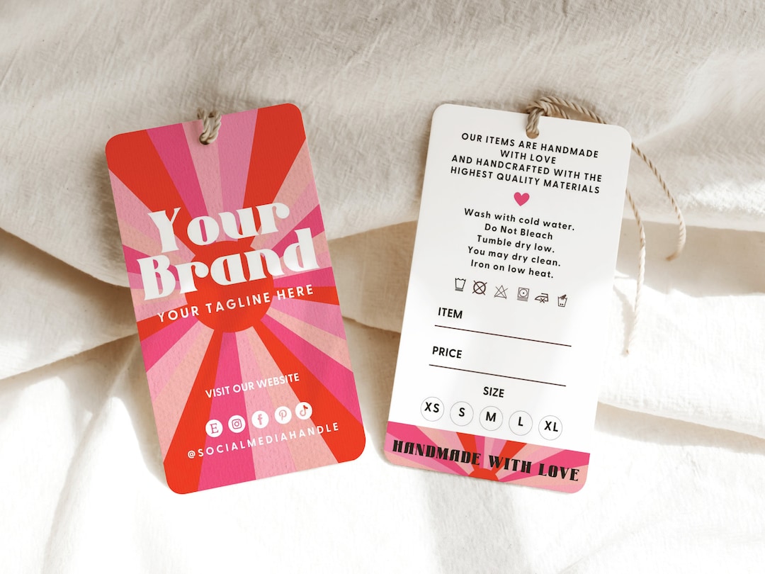 Editable Price Tag Template, Product Tags, Minimalist Product Tag ...