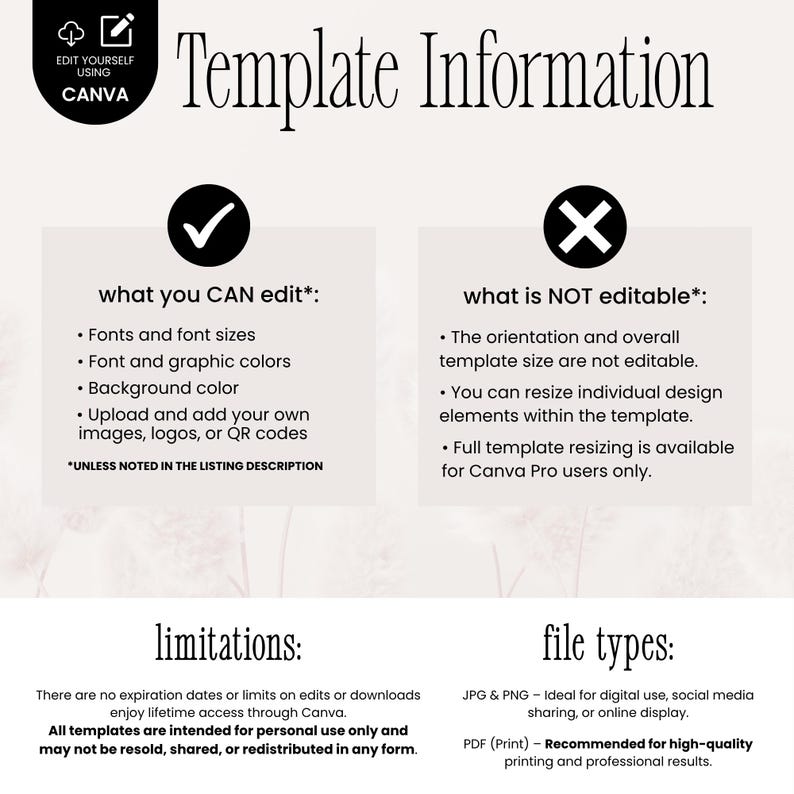 Editable Price List Canva Template, Coquette Business Pricing Sign ...