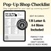 Pop-up Shop Checklist Canva Template, Checklist for Vendor Booth, Craft ...
