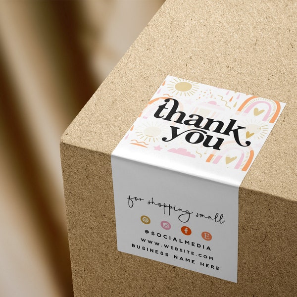 Box Seal Sticker - Etsy