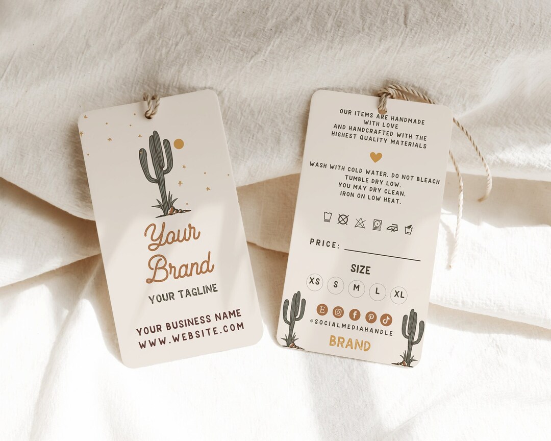 Editable Price Tag Template, Custom Product Tags, Clothing Hang Tag ...