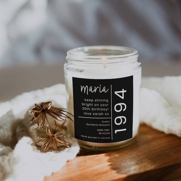 Candle Label Design - Etsy