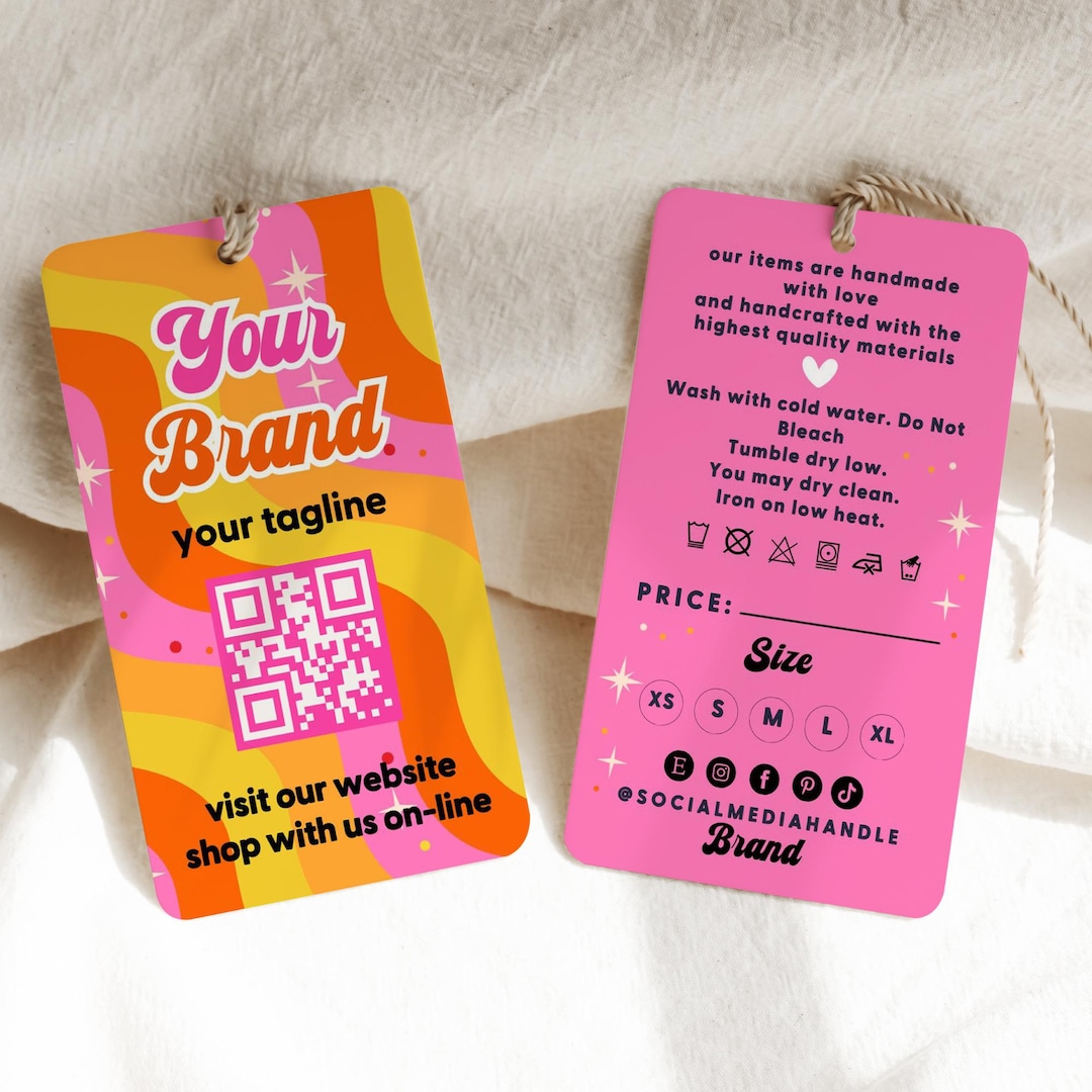 Editable Retro Price Tag Template, Product Tags, Minimalist Product Tag ...