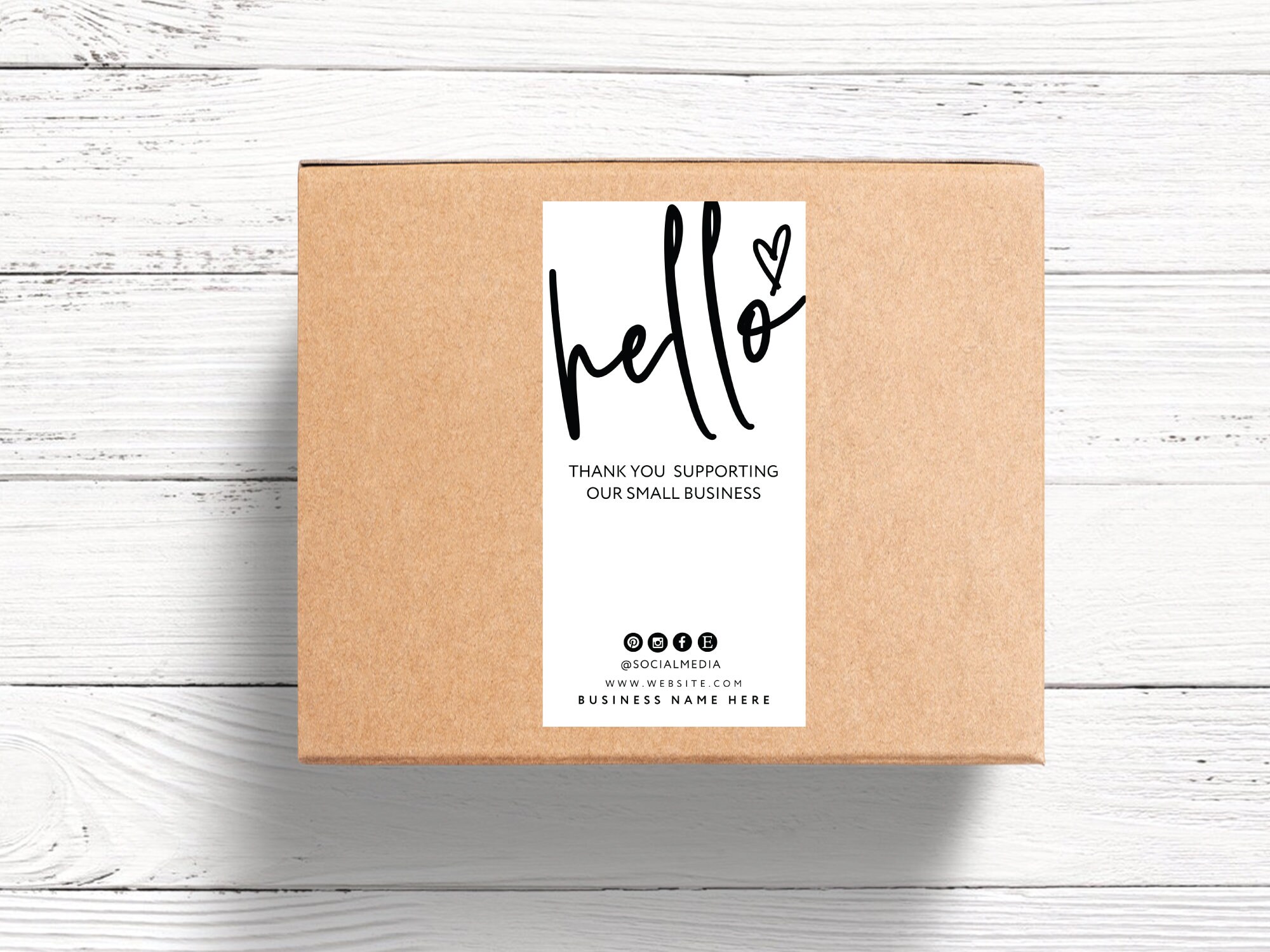 Box Seal Sticker Template Modern Packaging Design Editable - Etsy Australia