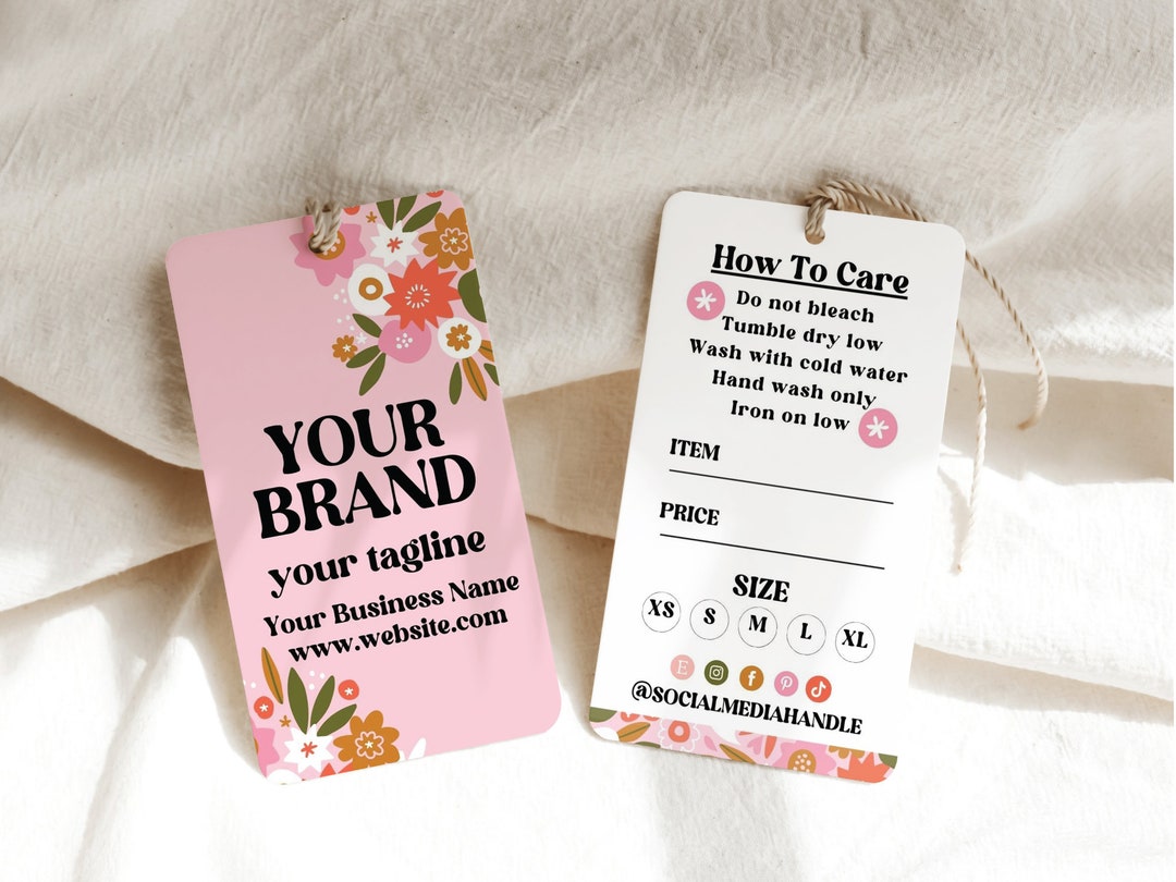 Editable Price Tag Template, Product Tags, Minimalist Product Tag ...