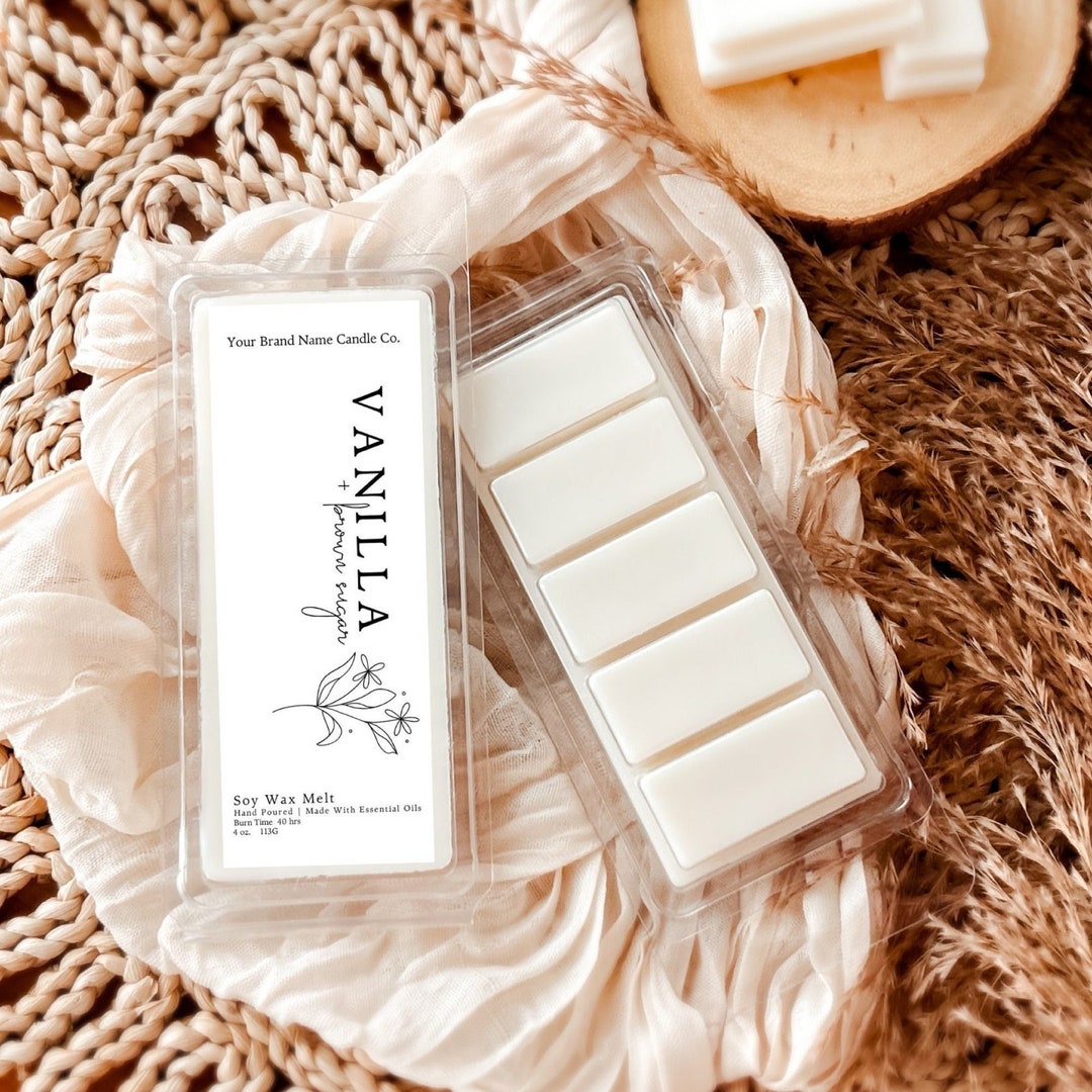 Editable Wax Melt Label Template Canva, Modern Snap-bar Clamshell Label ...