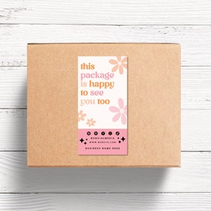 Box Seal Sticker Template, Modern Packaging Design, Editable Box Label ...