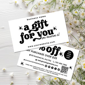 Retro Coupon Card Template, Printable Business Coupon Canva Template ...