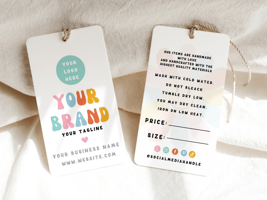 Editable Price Tag Template, Product Tags, Minimalist Product Tag ...