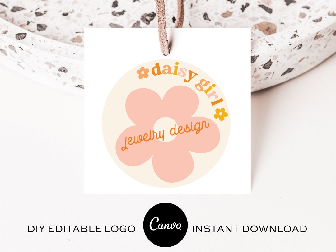 Premade Daisy Logo Design Retro Logo Design Modern Logo - Etsy