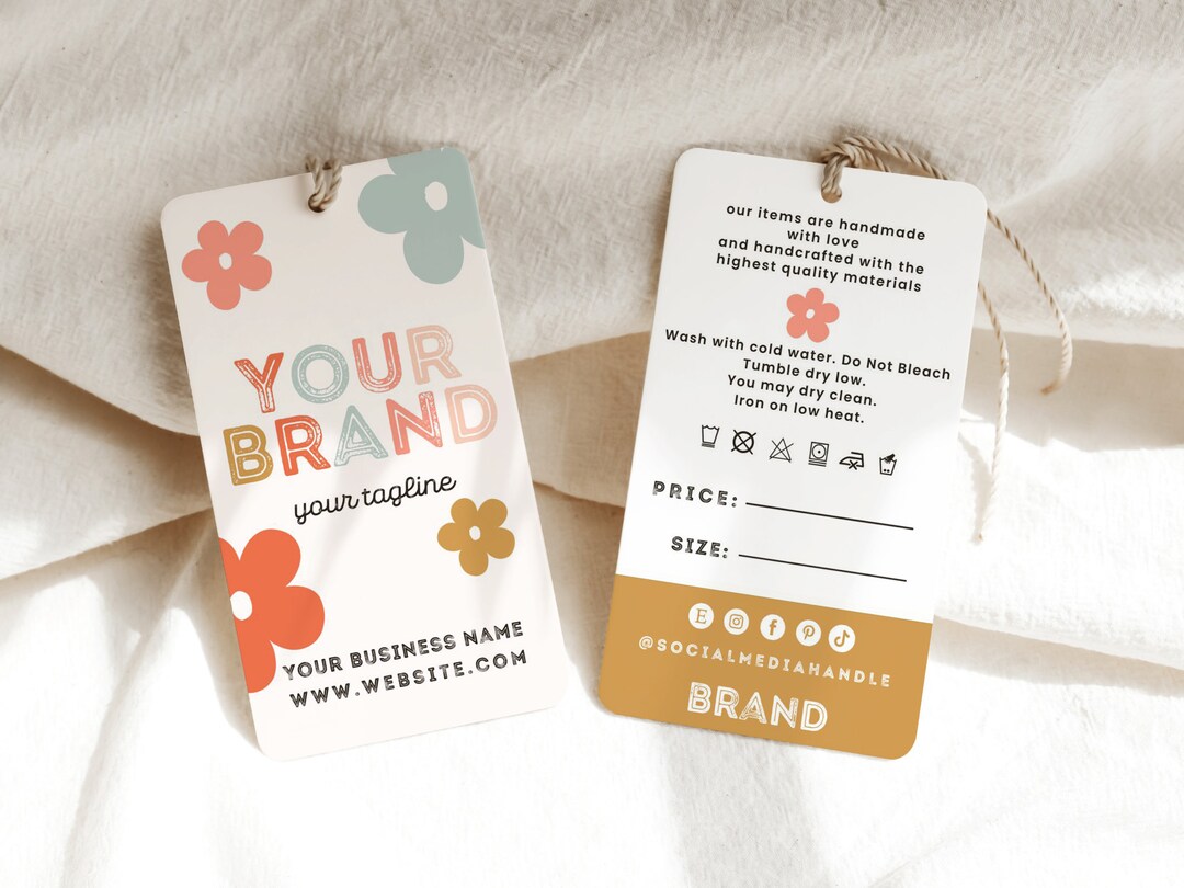 Editable Price Tag Template, Product Tags, Minimalist Product Tag ...