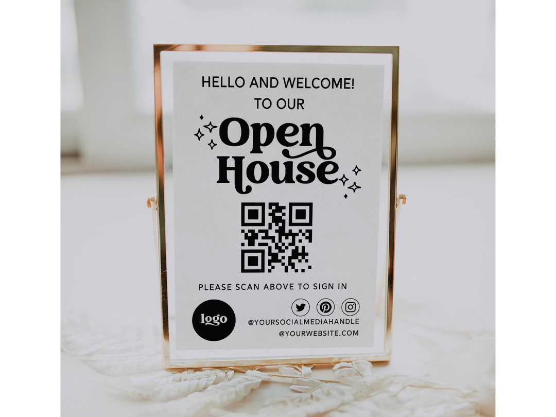 Canva Template | Real Estate Printable | Real Estate Open House ...