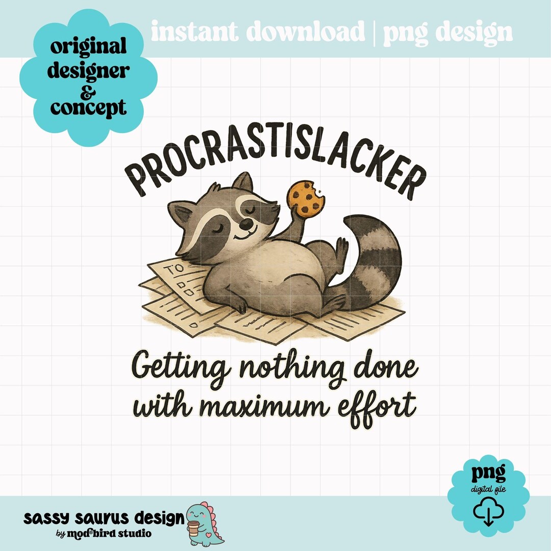 Funny Procrastination PNG, Digital Slacker Design, Lazy Girl ...