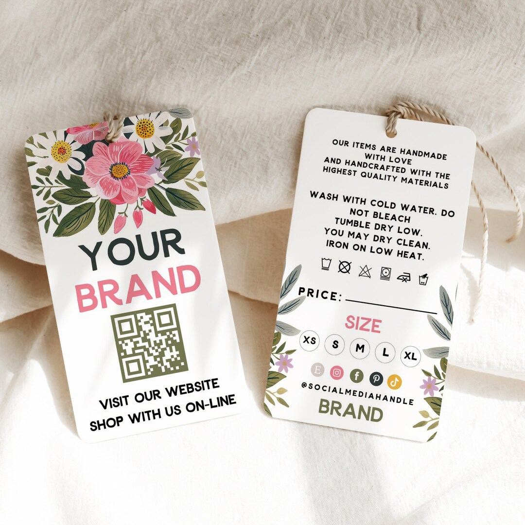 Editable Price Tag Template, Product Tags, Minimalist Product Tag ...