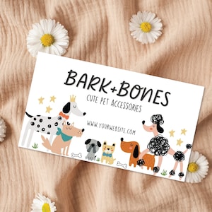 Pet Boutique Business Card Template, Dog Walking Business, Pet Boarding ...