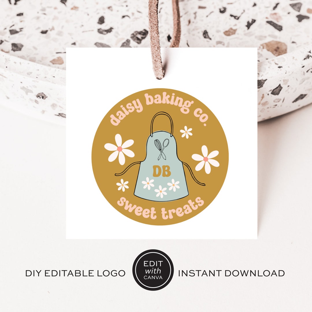 Premade Editable Baking Logo Design, Bakers Logo Design, Whisk Logo ...