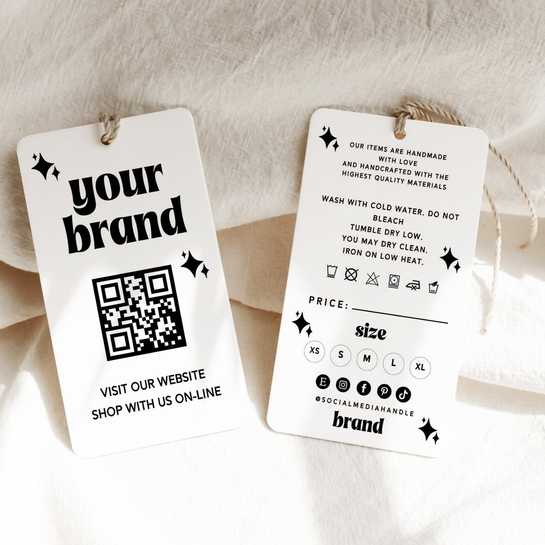 Editable Price Tag Template, Product Tags, Minimalist Product Tag ...