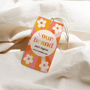 Editable Boho Hang Tag Template, Printable Garment Label Template ...