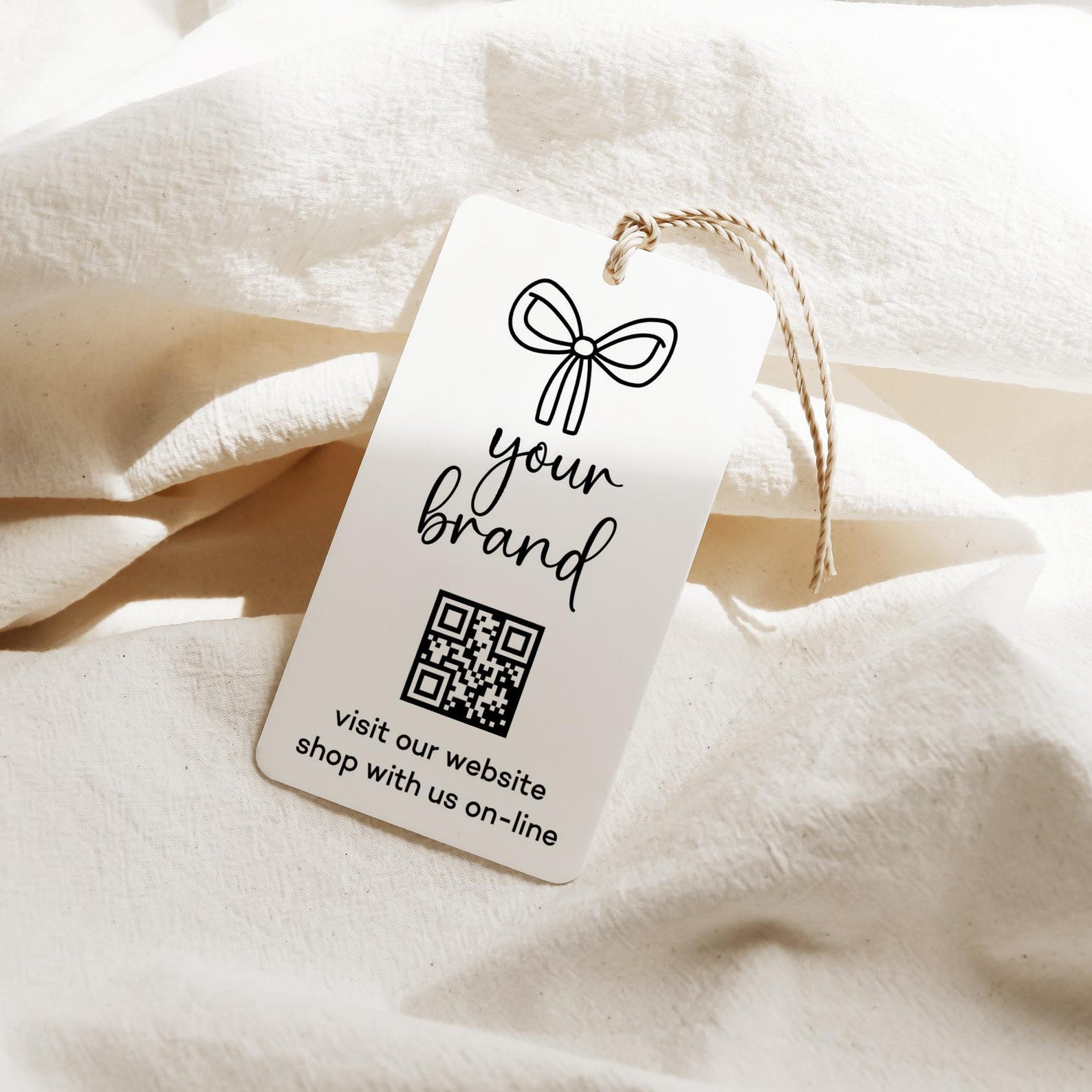 Editable Coquette Price Tag Canva Template, Product Tags, Minimalist ...