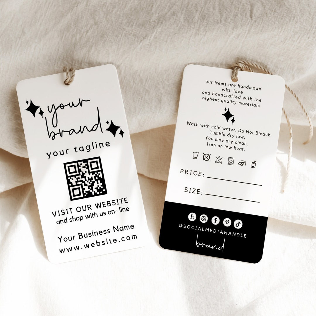 Editable Price Tag Template Product Tags Minimalist Product - Etsy