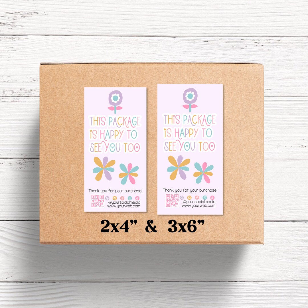 Shipping Label Order Packaging Box Seal Sticker Custom Packaging Labels ...