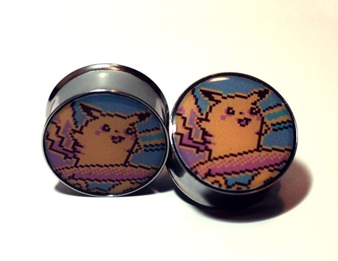 Pair of Surfing Pika Ear Plugs Gauges (buy 2 Pairs, Get 1 Pair Free ...