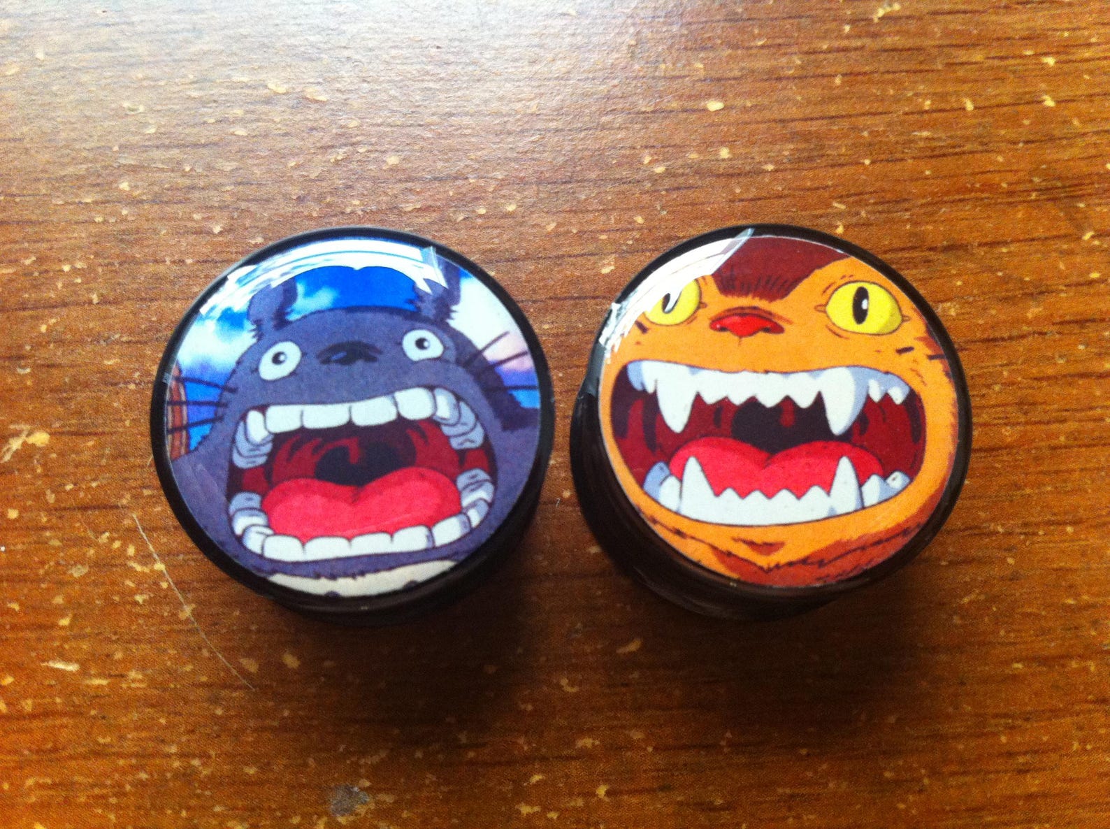 Pair of Anime Plugs Gauges (buy 2 Pairs, Get 1 Pair Free!) 18g, 16g, 2g ...