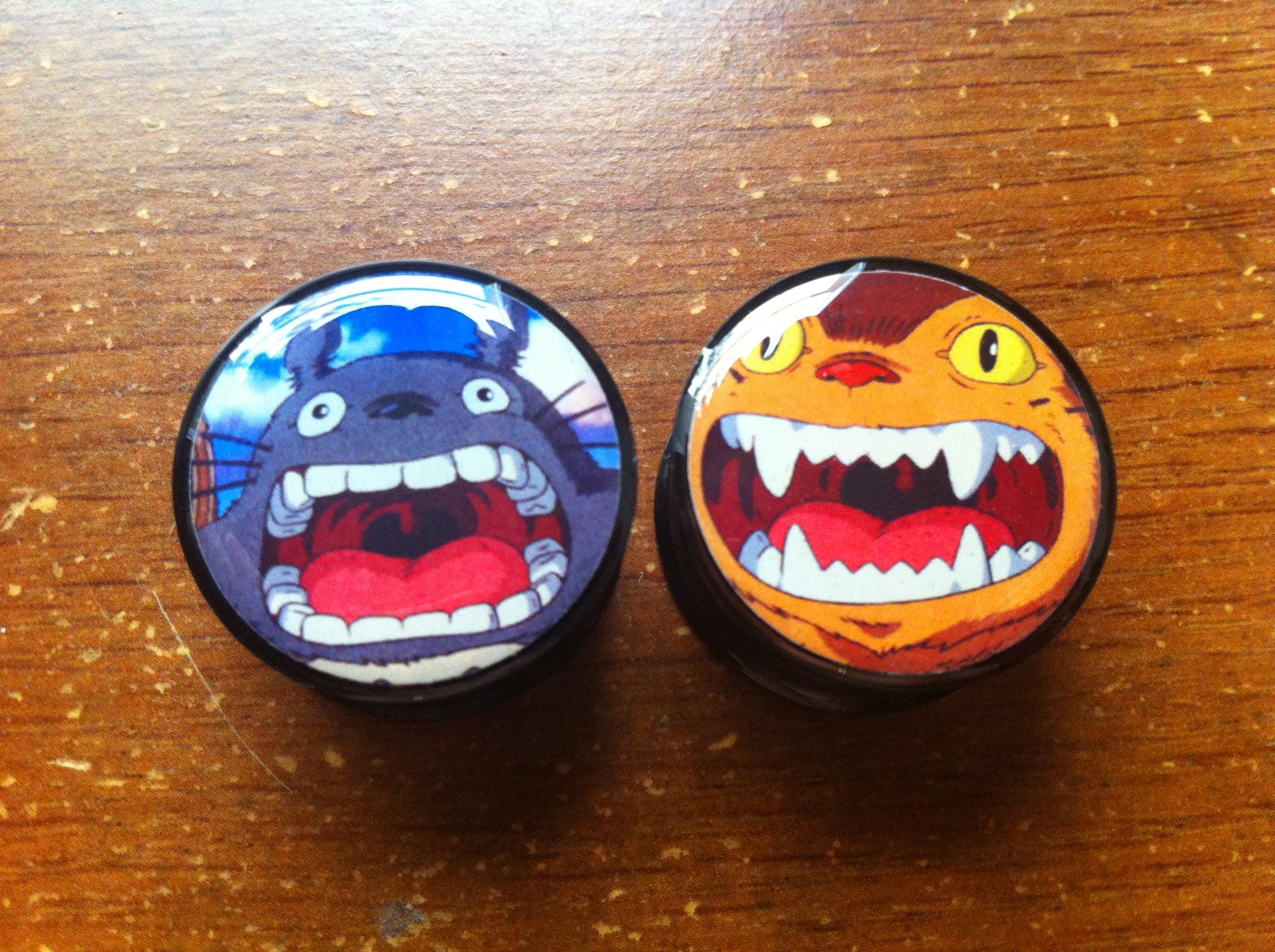 Pair of Anime Plugs Gauges buy 2 Pairs, Get 1 Pair Free 18g, 16g, 2g ...