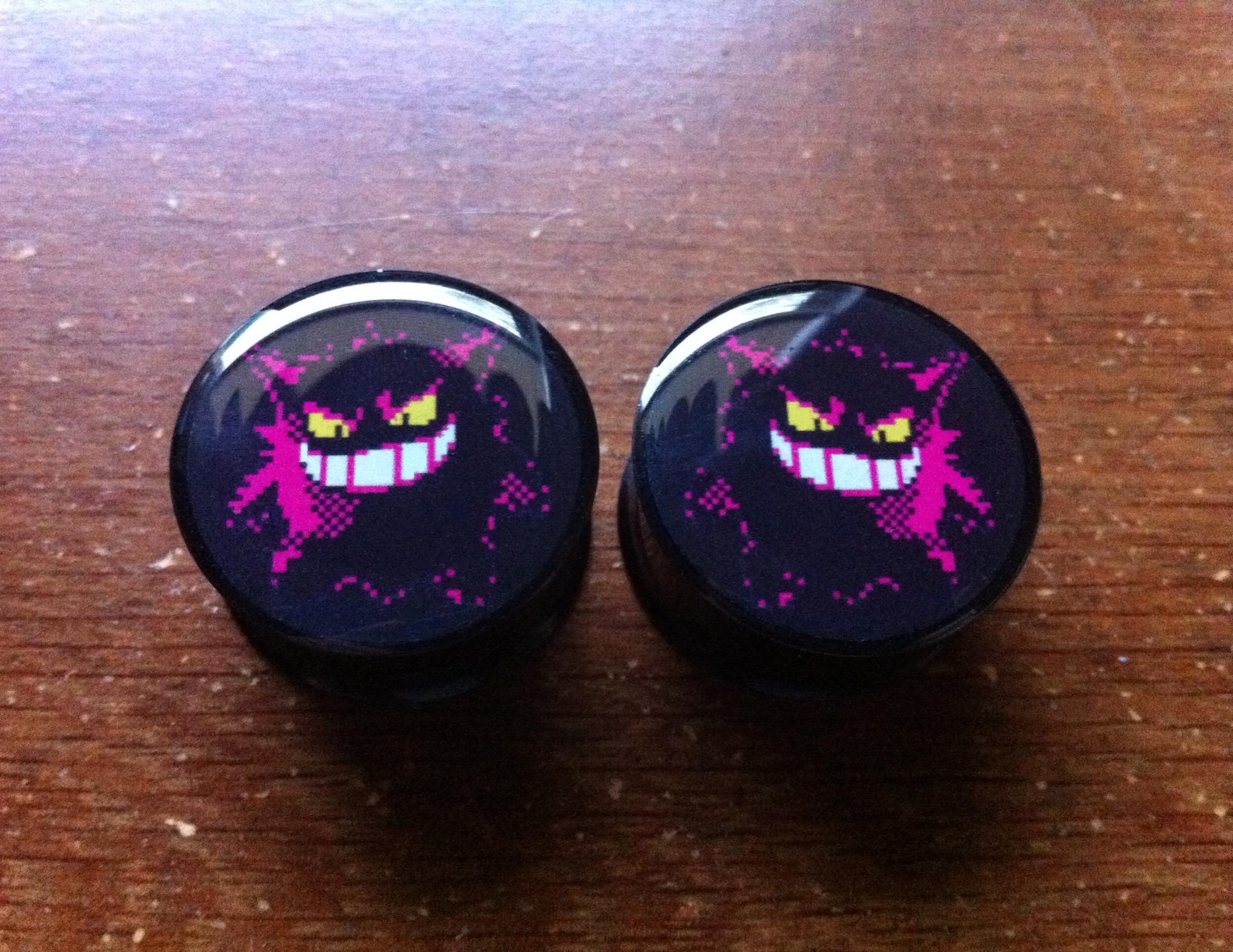 Pair of Retro Gengar Ear Plugs Gauges (buy 2 Pairs, Get 1 Pair Free ...