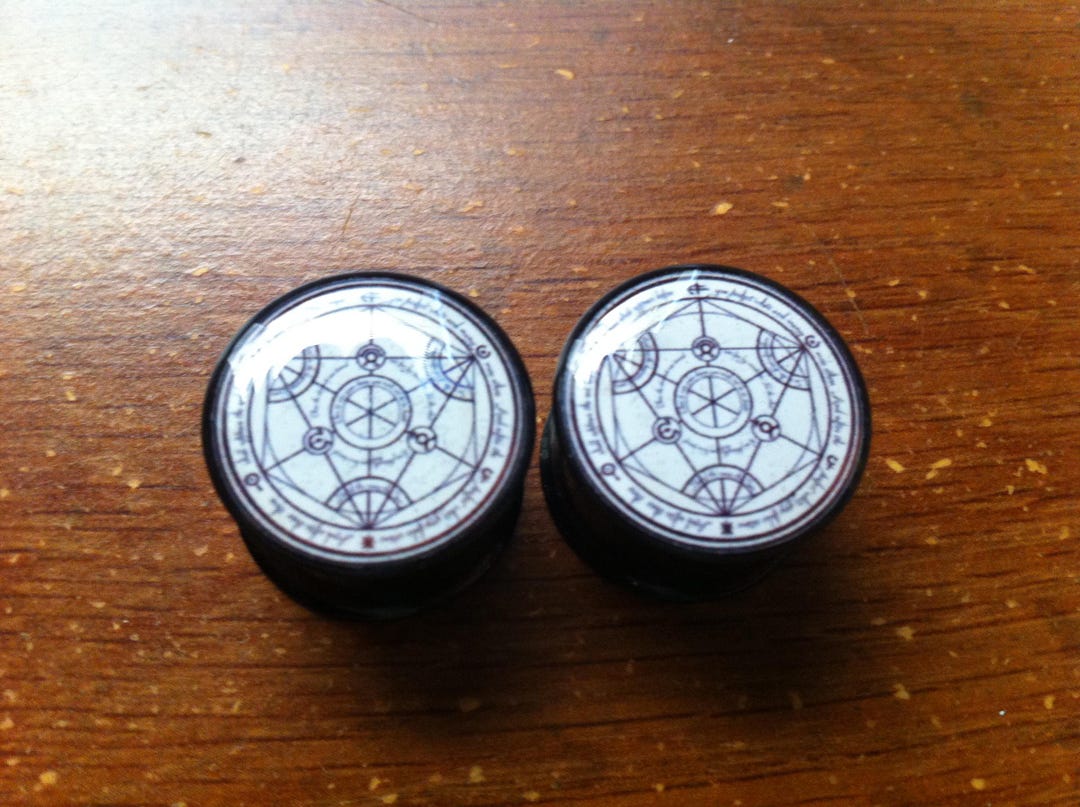 Pair of FMA Circle Plugs Gauges (buy 2 Pairs, Get 1 Pair Free!) 18g ...