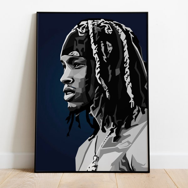 King Von Art Print - Etsy