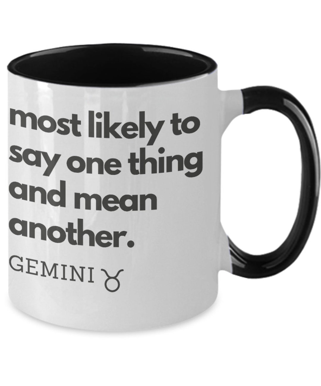 Gemini Zodiac Sign Coffee Mug, Funny Gemini Quote Mug Gift Idea ...