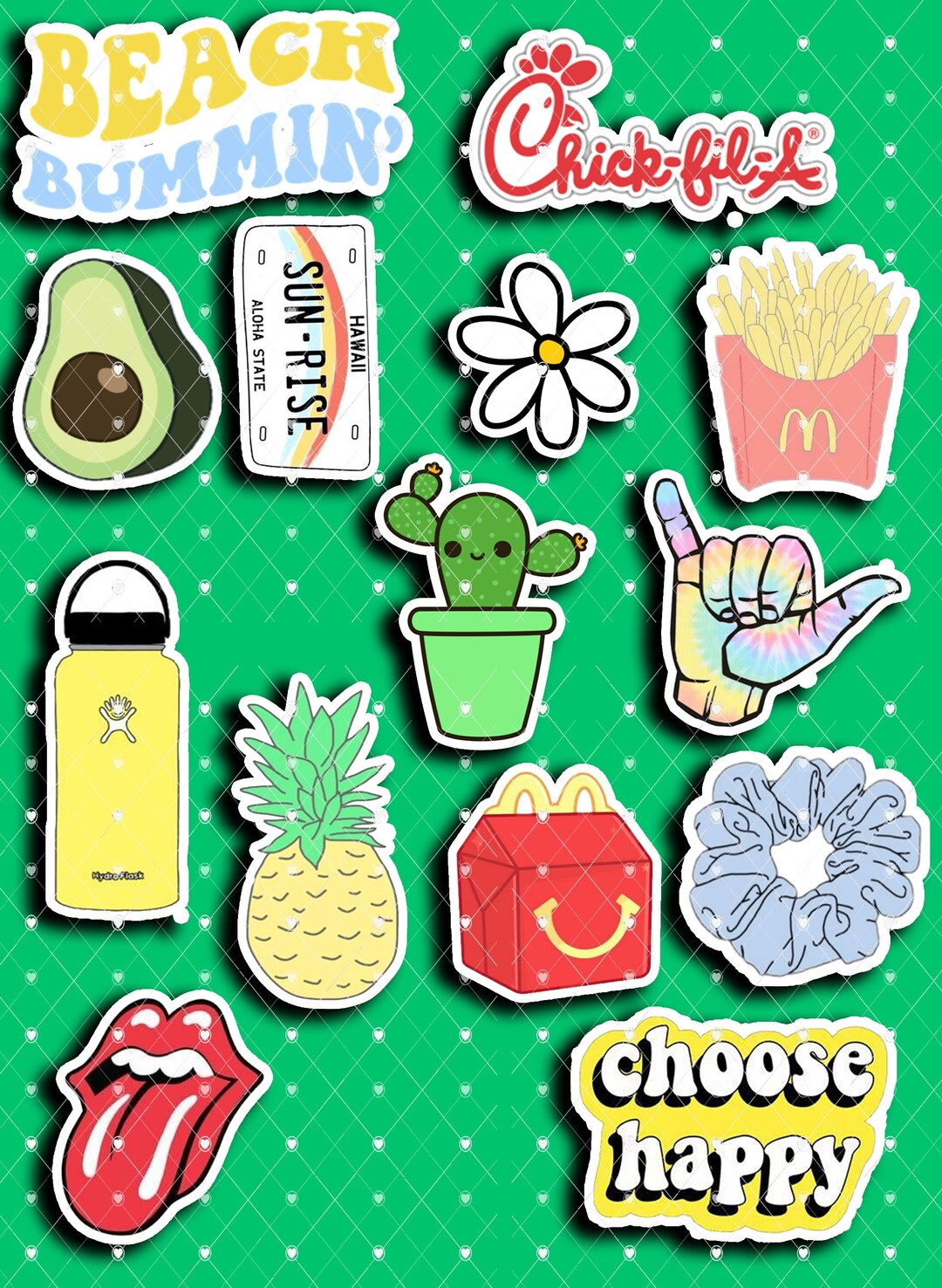 Preppy Stickers - Etsy