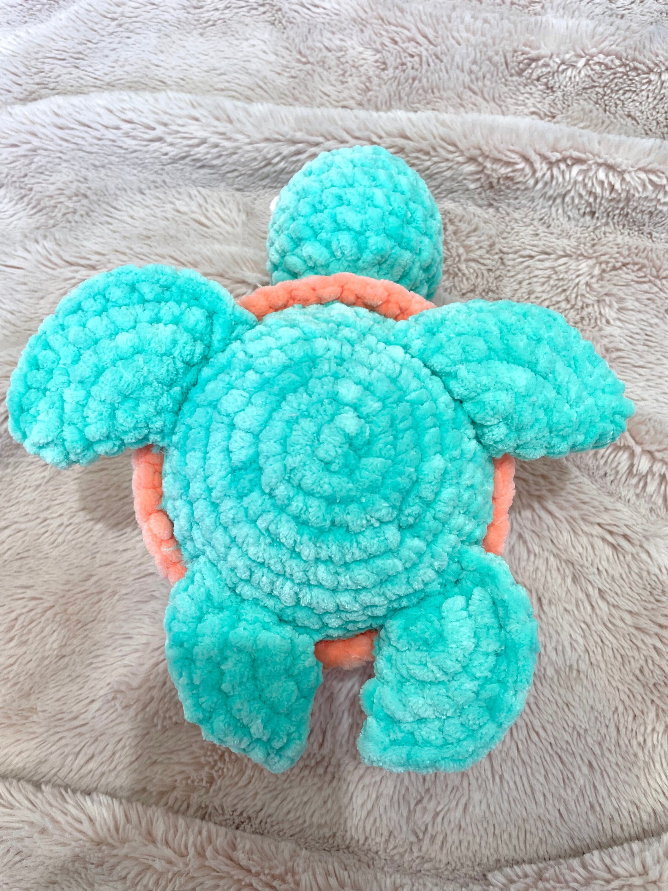 Myrtle the Turtle Crochet Pattern, Regular Turtle and Strawberry Turtle ...