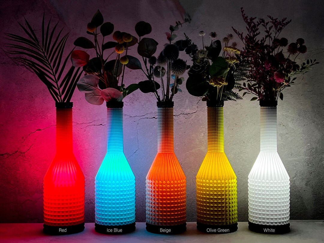 Studded Bottle Table Lamp/vase - Etsy