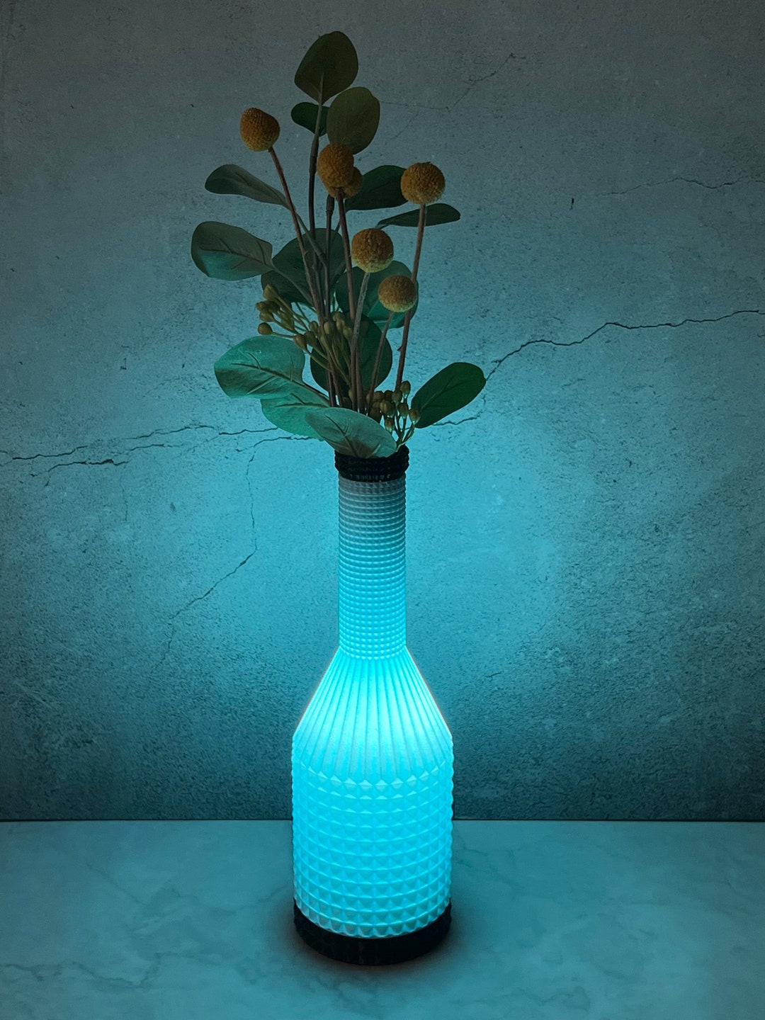 Studded Bottle Table Lamp/vase - Etsy