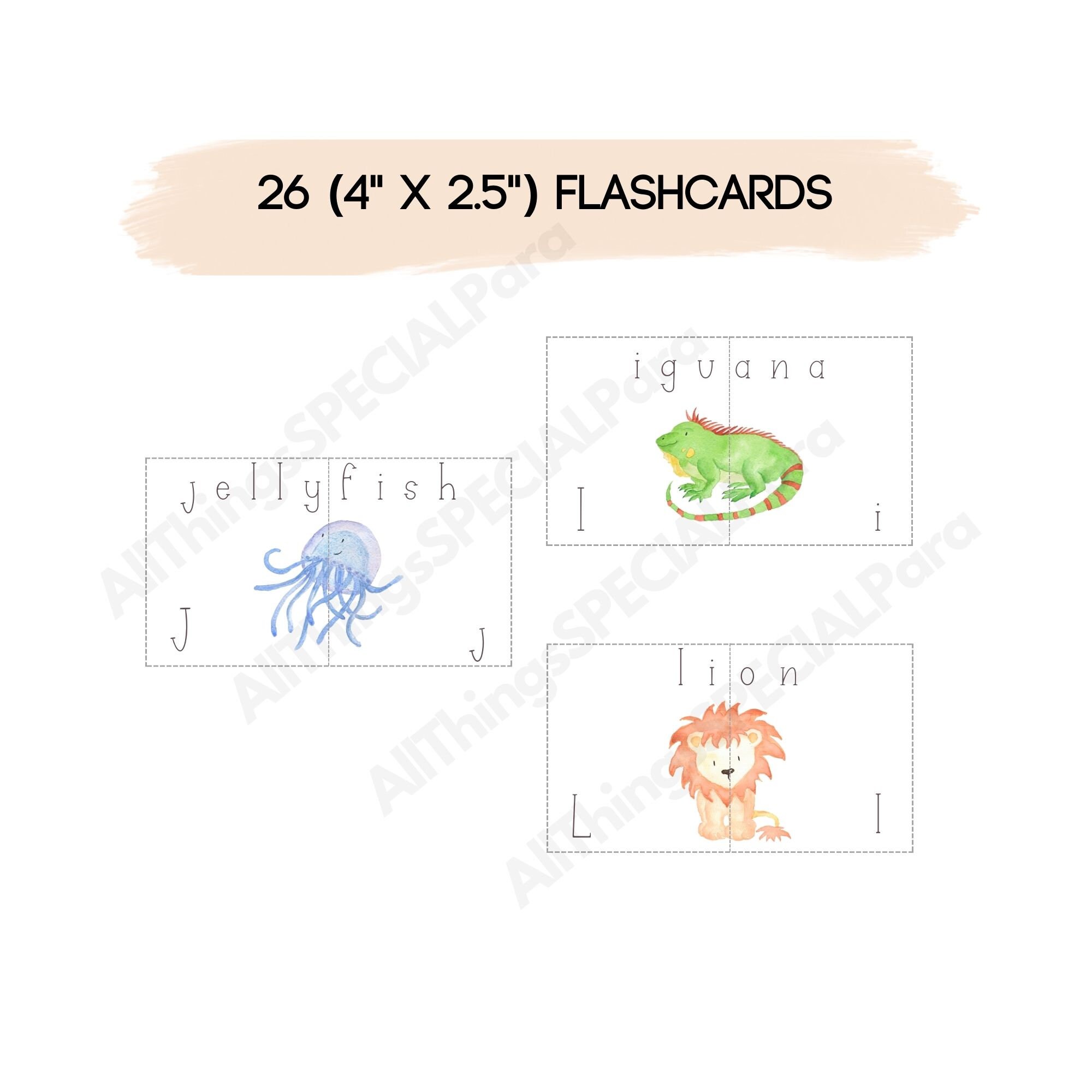 Alphabet Flash Cards Printable Flash Cards ABC Flash Cards Educational ...