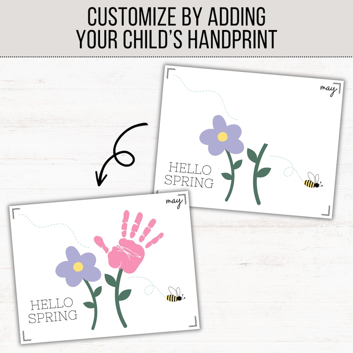 Handprint Memory Book | Printable Handprint Memory Book | Handprint Art ...