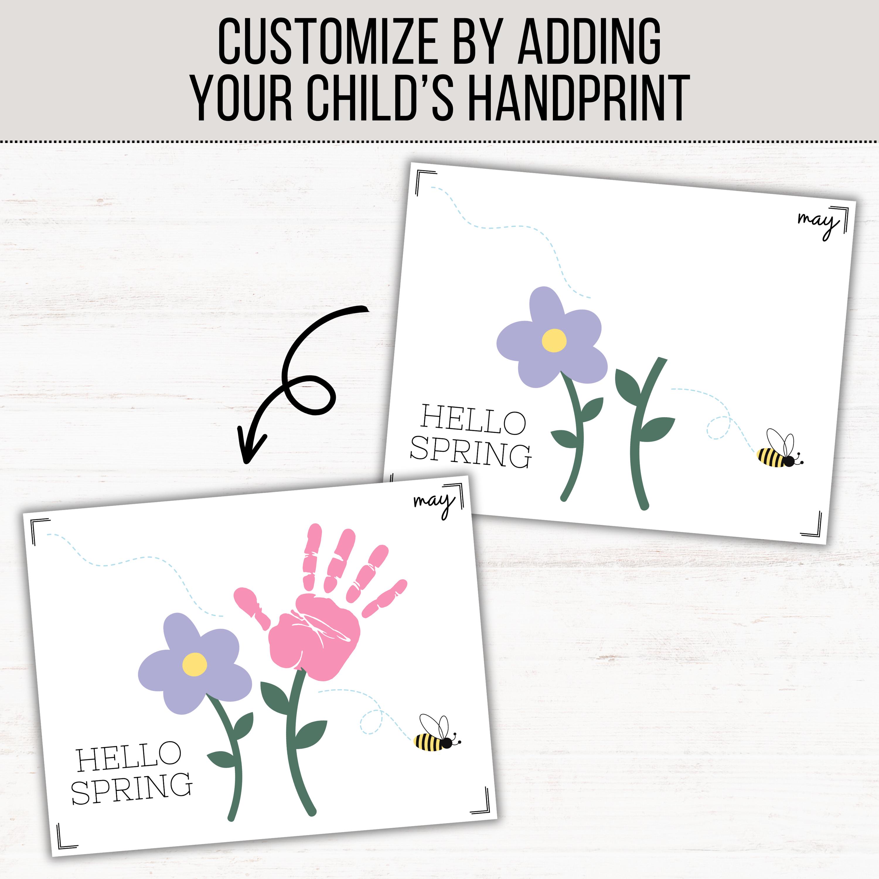 Handprint Memory Book | Printable Handprint Memory Book | Handprint Art ...