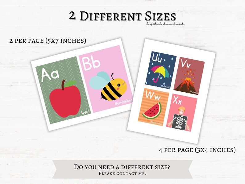 Alphabet Flash Cards | Printable | Classroom Decor | Toddler Early ...