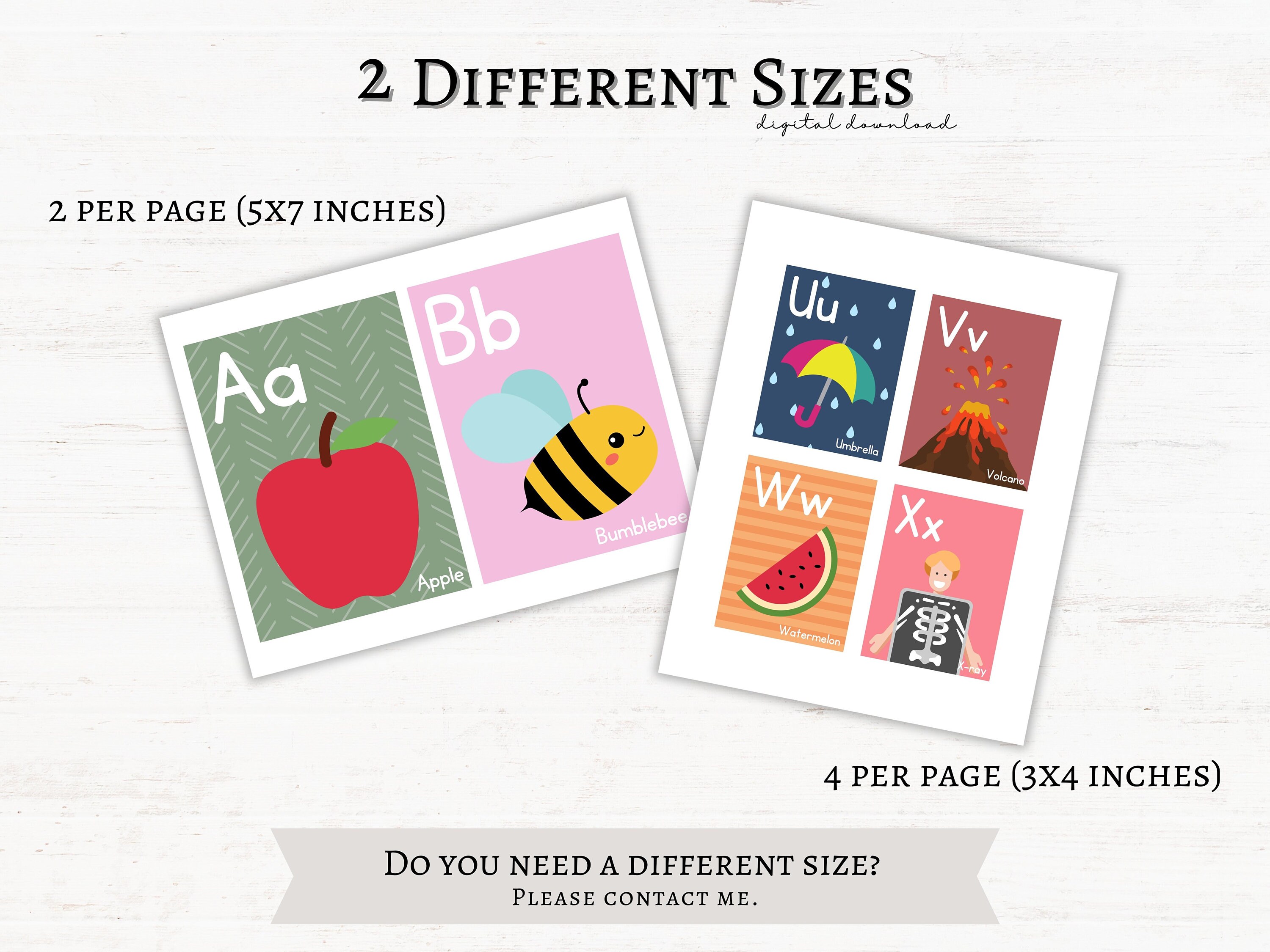 Alphabet Flash Cards | Printable | Classroom Decor | Toddler Early ...