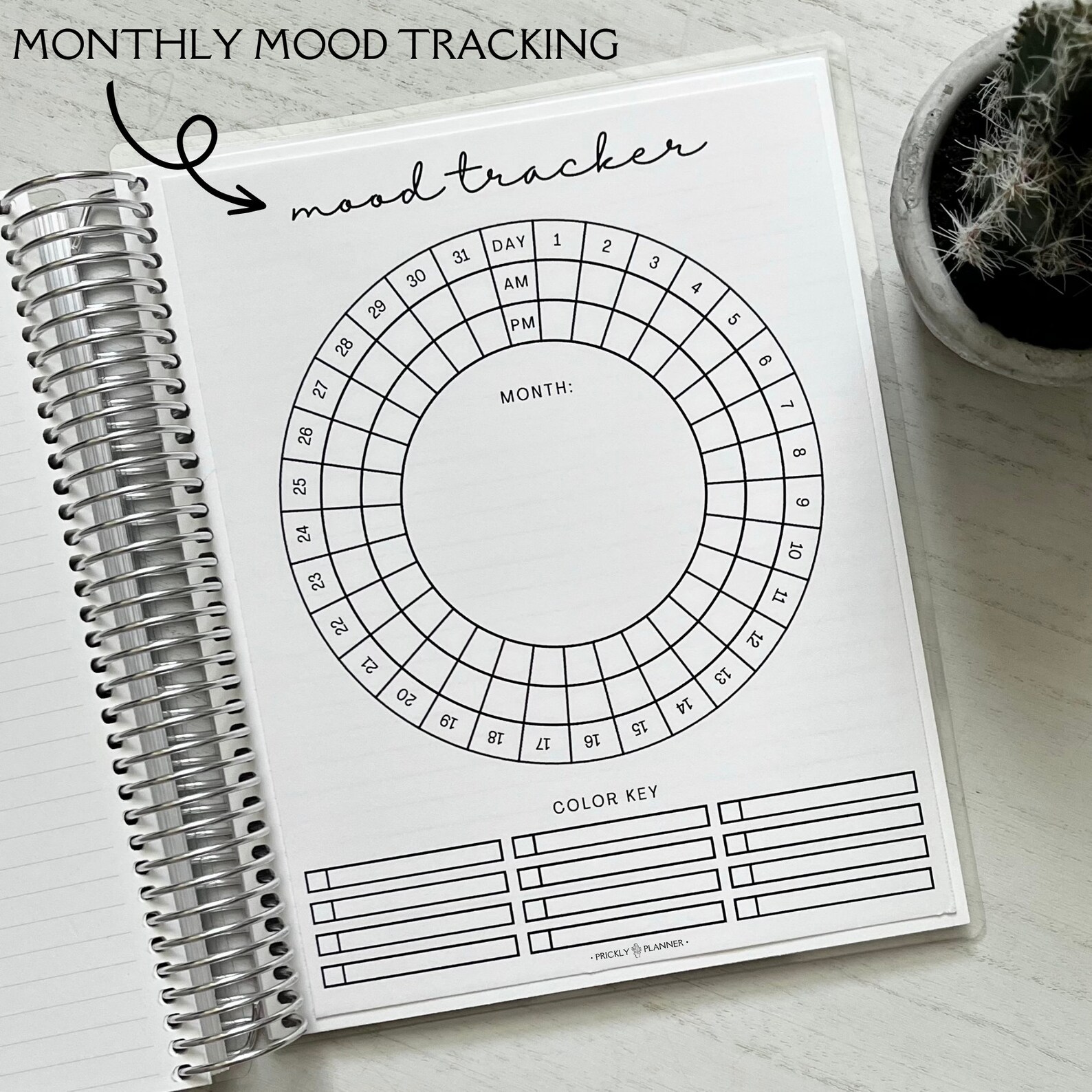 Mood Tracker for Planner Printable Yearly Mood Tracker - Etsy