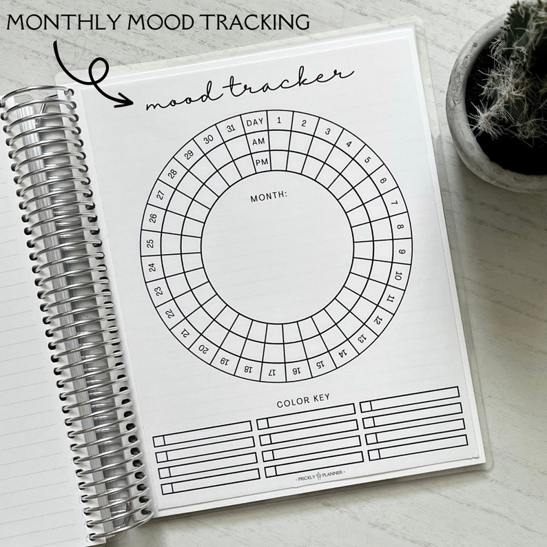 Mood Tracker for Planner Printable Yearly Mood Tracker - Etsy