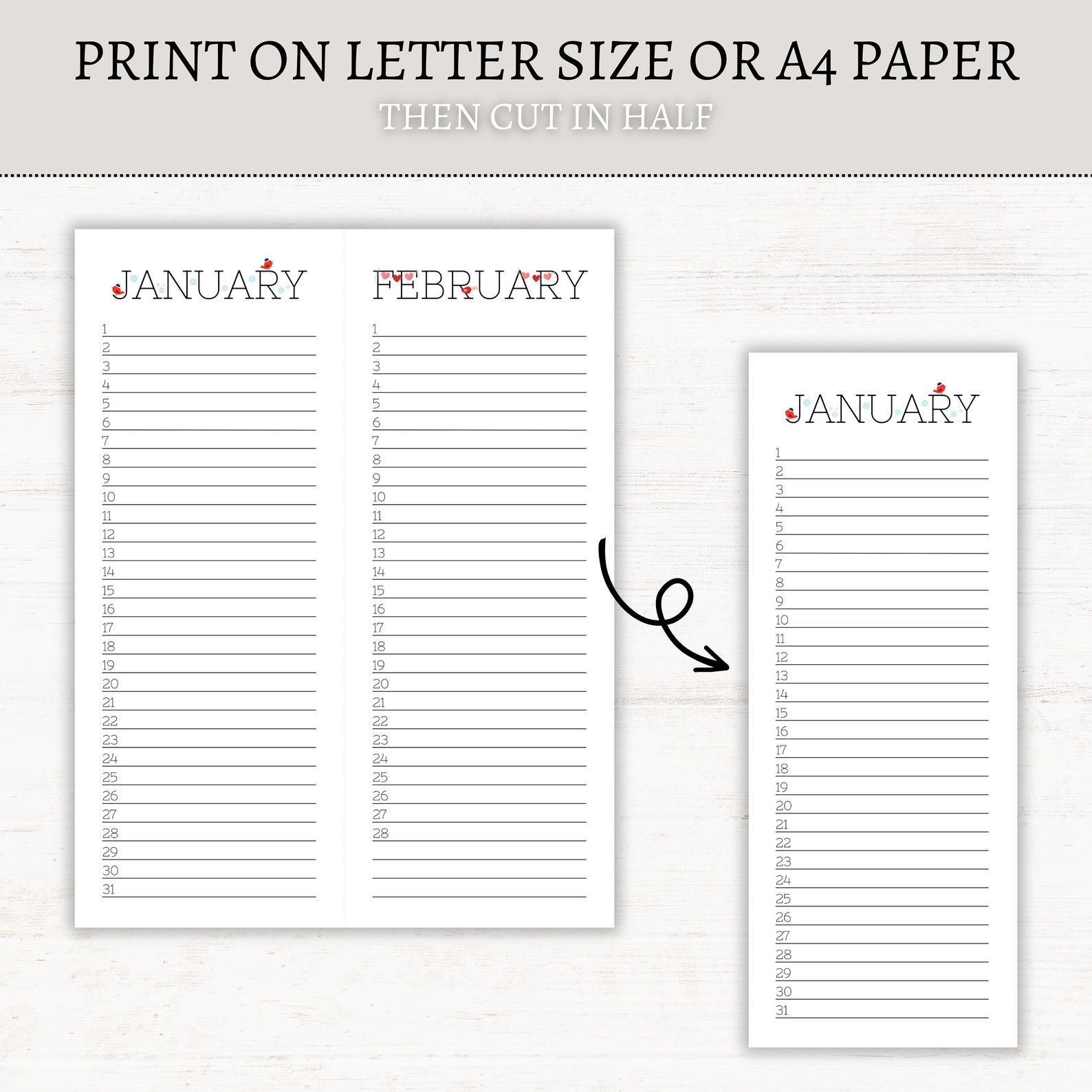 Editable Printable Perpetual Calendar Perpetual Calendar Editable ...