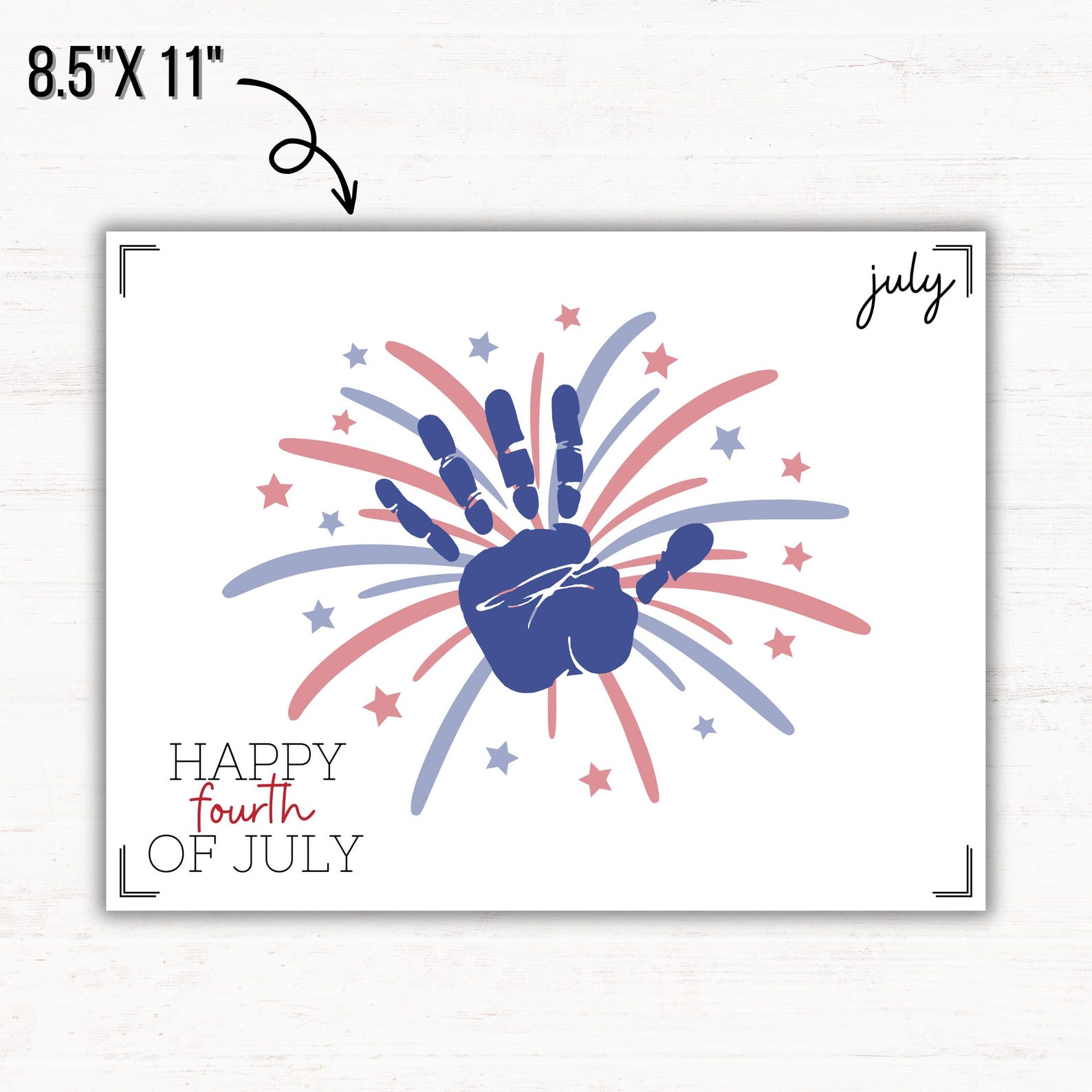 Handprint Memory Book | Printable Handprint Memory Book | Handprint Art ...