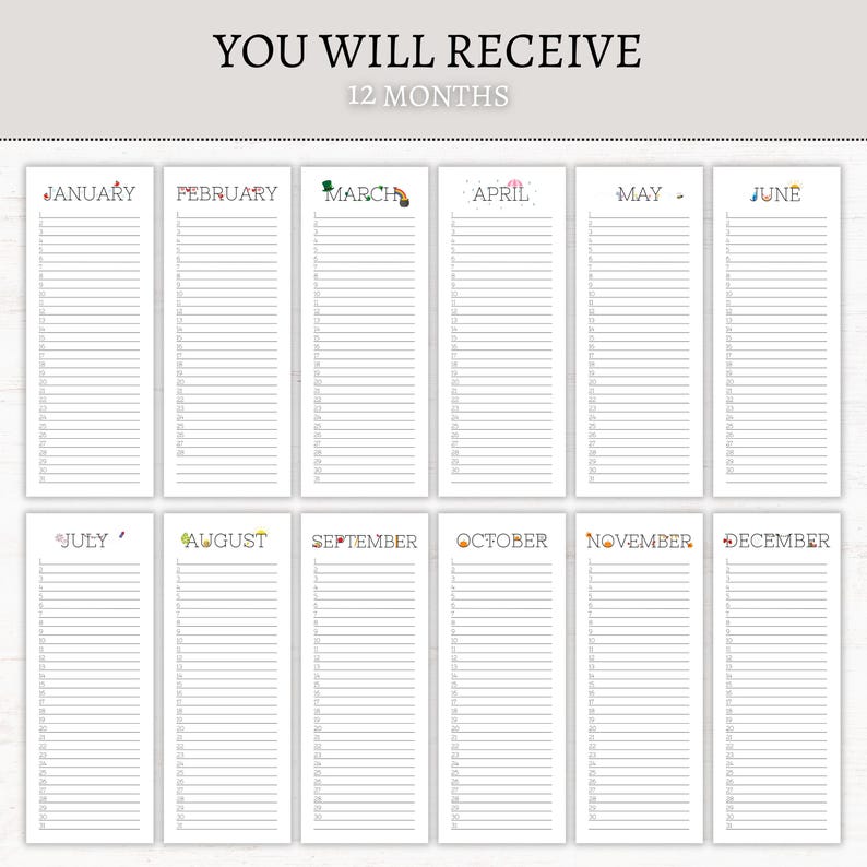 Editable Printable Perpetual Calendar | Perpetual Calendar | Editable ...