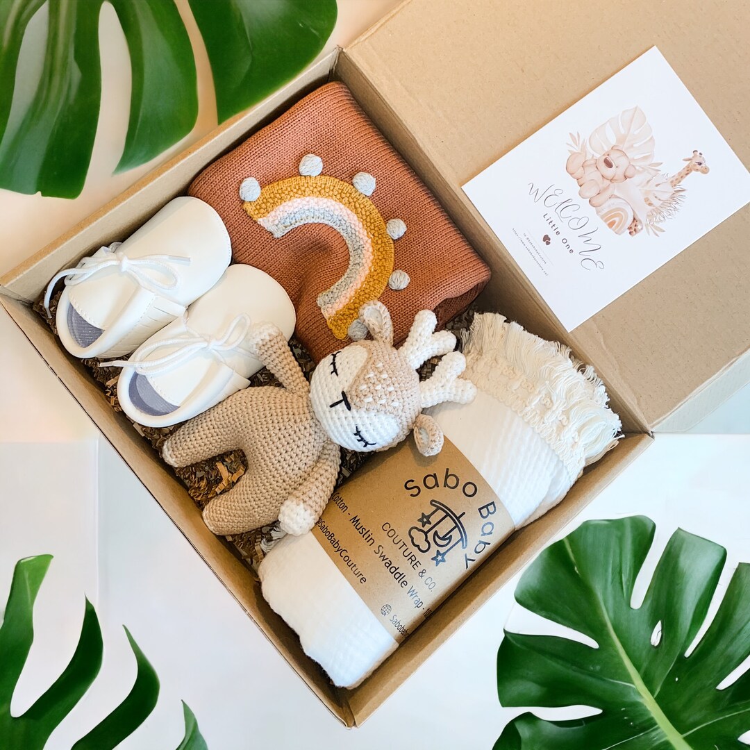 Summer Rainbow Gift Box Baby Shower Gift Box, Baby Welcome Gift Box ...